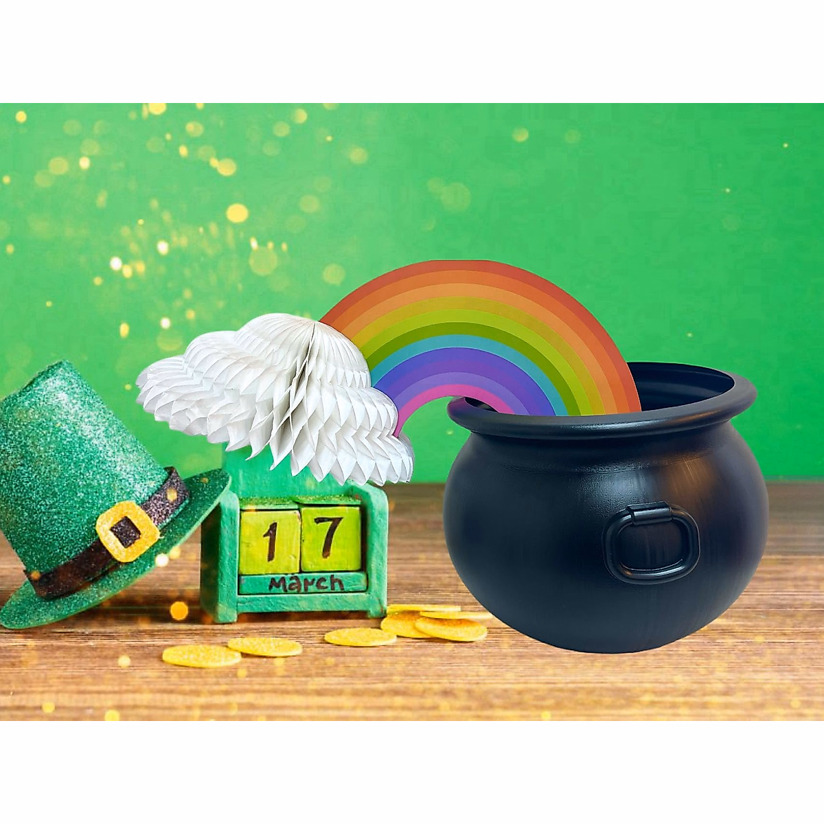 GIFTEXPRESS 2 Pack Jumbo 30" Rainbow Honeycomb Centerpiece - Paper Rainbows & Clouds Theme Party Supplies Decorations - Perfect Decor for Tables at Baby Showers & Birthdays