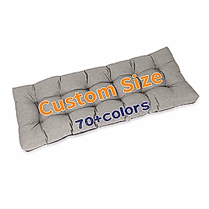 ROFIELTY Custom Bench Cushion, Patio Furniture Cushions, Non-Slip Tufted Cushion for Outdoor/Indoor Use, Cushion Suitable for Many Scenes. (Custom Size, Custom Color)
