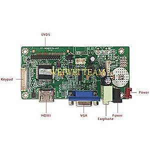 Lysee Mobile Phone Parts - G156XW01 V1 15.6 inch TFT LCD Display LVDS 30 pin IPS Laptop Panel wxga Screen with HDMI VGA Controller Board 1366x768
