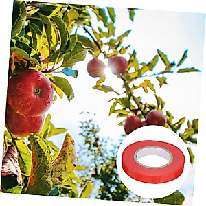 DOITOOL 10 Rolls Lapper Tape Garden Tape Tomatoes red Duct Tape Plants Garden Tape Plant tie Tape Garden tie Tape Garden Wire Floral Tape Plants Ties Blush tie PVC to Stretch Plate