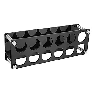 JUMYNOOY 12-Hole Acrylic Cup Holder, Shot Glass Holder, Shot Glasses Organizer, Beer Wine Glass Holder Acrylic Wine Glass Holder