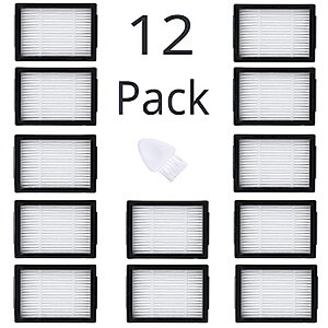JoyBros 12-Pack Replacement HEPA Filter Compatible for iRobot Roomba Combo i,e,j Series:E5 E6 i1 i3 i4 i5 i6 i7 i8 J5 J6 J8 And All Plus Versions NOT for J9