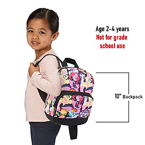 Fast Forward My Little Pony Mini Backpack Set - 10” Canvas My Little Pony Backpack with Front Pocket and Bottle | My Little Pony Backpack Bundle