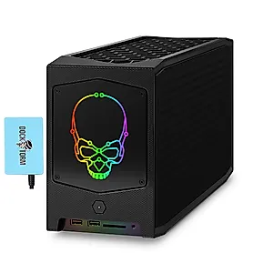 Intel NUC 11 Extreme Mini Desktop, NUC11BTMi7 Black i7-11700B 8-Core, 64GB RAM, 1TB PCIe SSD, UHD, WiFi 6, Bluetooth 5.2, 1xHDMI, SD Card, Win 10 Home with Hub