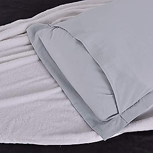 David's Home Cotton Blended Duvet Cover Set King, Ultra Soft Cozy Check Gingham Comforter Cover Set, Yarn Dyed Geometry Plaid Bedding 3 PCS for All Season, 106"x92", Light Grey