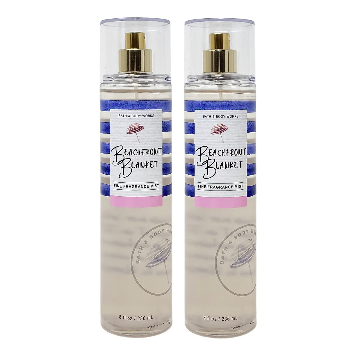 Bath & Body Works Beachfront Blanket 2 Pack Fine Fragrance Mist Set - Full Size