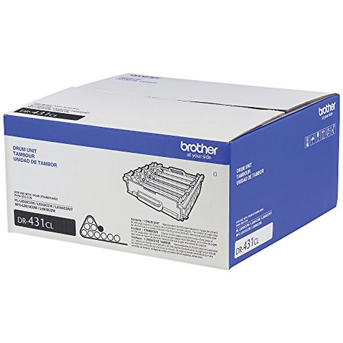 Brother Printer DR431CL Drum Unit-Retail Packaging, White