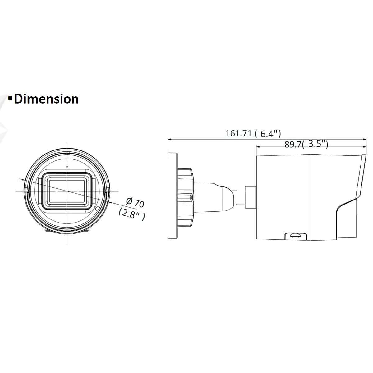 Hikvision 6MP IR Fixed Network Bullet Camera DS-2C2066G2-I 2.8mm POE IP67 H.265+ English Version Mini IP Camera