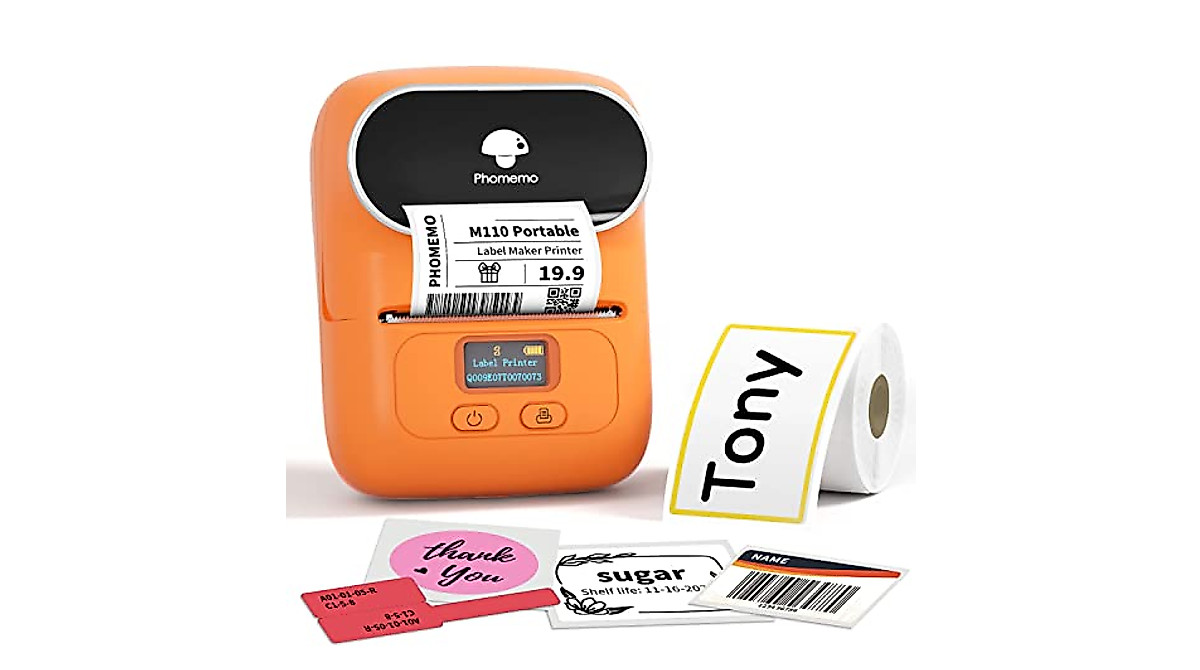 Phomemo M110 Mini Label Printer - Bluetooth & Thermal Printing