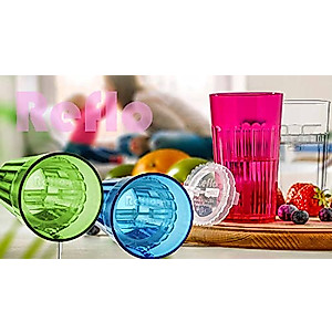 Reflo Smart Cup (Asst 4 colors) Open Training Cup, Toddler Cup, No Suction 6oz, 360 Control-Flow, USA MADE Premium High-Impact Plastic