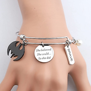 TIIMG Bracelet Jewelry For Woman Girlfriend(she believe batman)