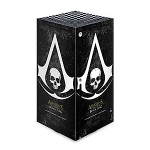 Head Case Designs Officially Licensed Assassin's Creed Grunge Black Flag Logos Vinyl Sticker Gaming Skin Decal Cover Compatible With Xbox Series X Console
