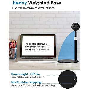 Etour Desk Microphone Stand, Upgraded Adjustable desktop Mic Stand with Mic Clip,5/8" Male Screw for Blue Yeti SM58 SM48 PGA48 AT2020, ATR2100x-USB Samson Q2U Other Microphone