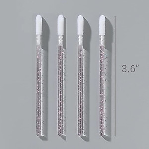 YSAFAI 600 Pieces Crystal Lip Brush Disposable Lip Gloss Wands Lipstick Applicator