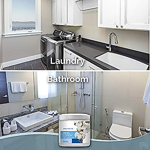 SMELLS BEGONE Air Freshener Odor Absorber Gel - Made with Essential Oils - Absorbs and Eliminates Odor in Pet Areas, Bathrooms, Cars, & Boats - Fresh Cotton Scent - 15 Ounce - 2 Pack