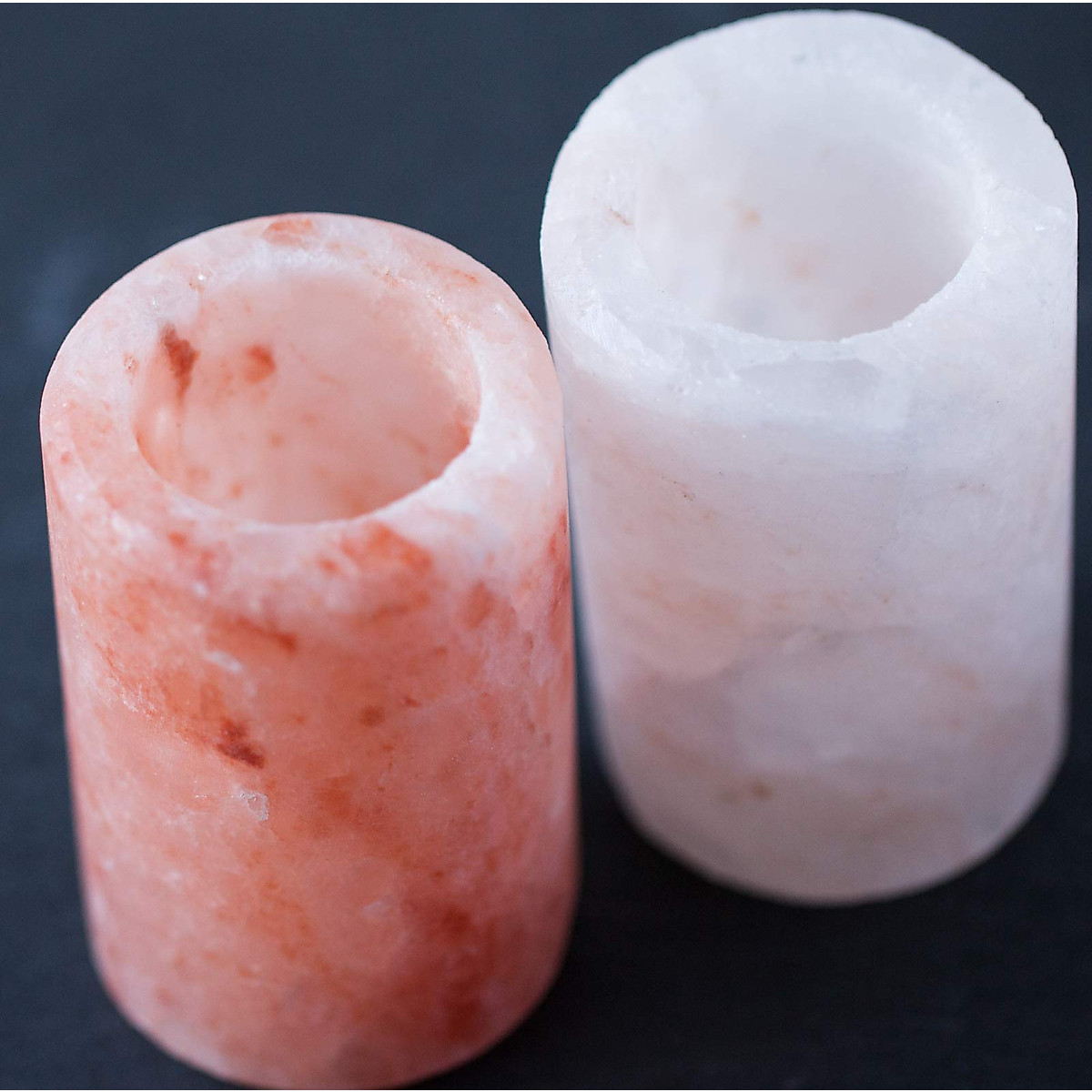 Himalayan Salt Shot Glasses - Pure Food Grade Himalayan Pink Salt - No Fillers or Binders - Handcrafted All Natural Tequila Salt Shot Glasses Set by Cestari (2 pack)