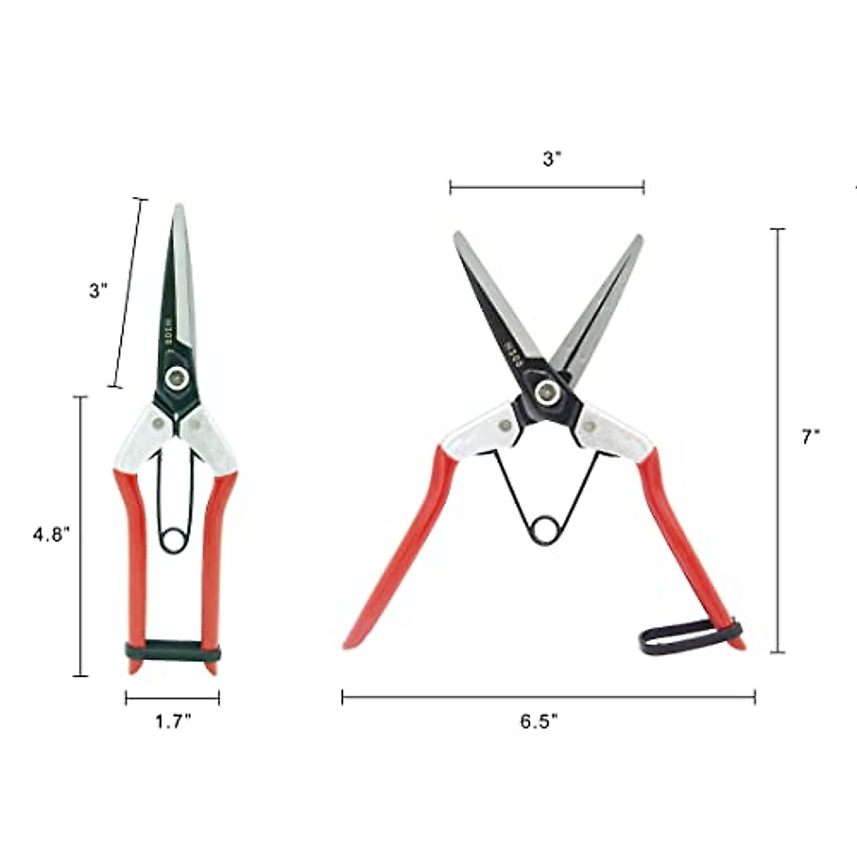 Zenport H308 Thinning Shear with Wishbone Spring Carbon Steel Blade, 3-Inch