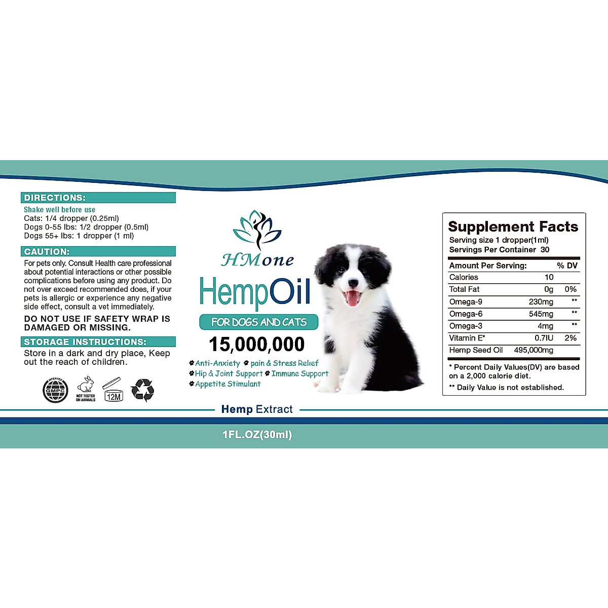 Dog Relaxants Dog Herbal Supplements Oil for Dogs Hip and Joint Support