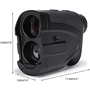 FIDDAA Laser Rangefinder, Multifunctional Rangefinder,1000m Laser Range Finder,7X Magnification,Hand-held high-Magnification high-Definition Golf 1000 Meter Measuring Instrument (Color : Red)