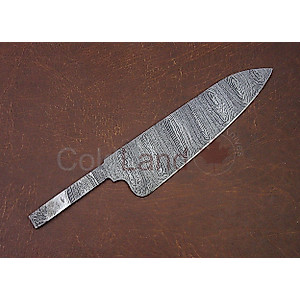 ColdLand knife blanks, Damascus Knife Blank for Kitchen, Professional Kitchen Hand Forged Knife Blanks for Knife Making, Knife Blanks Blade for Chef Knife