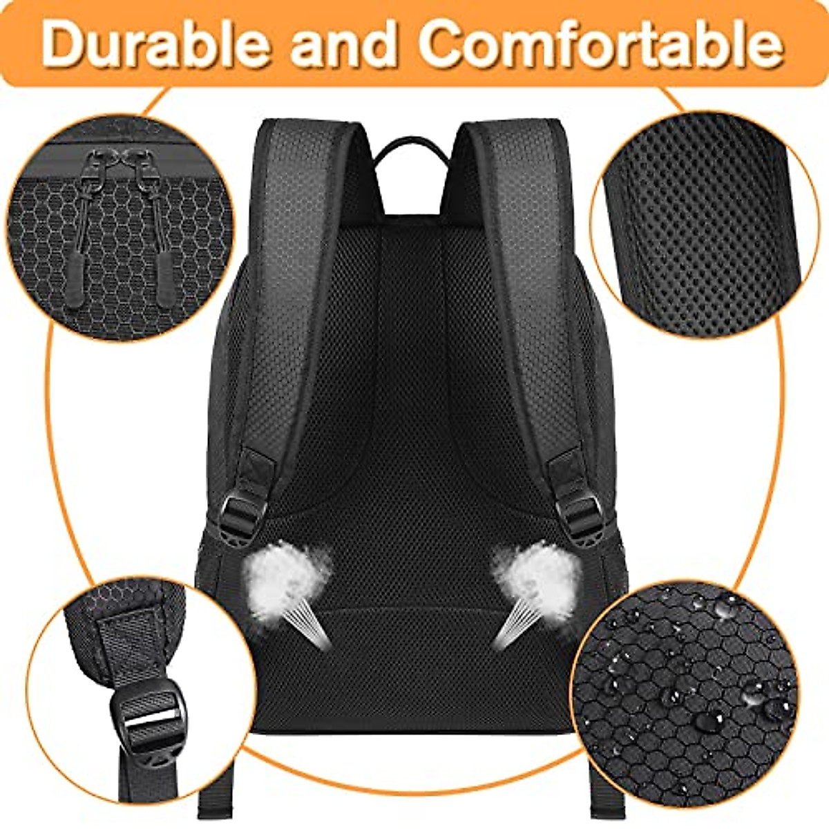 YOREPEK Soccer Backpack, Lightweight Soccer Bag with Ball Holder for Boys Girls Kids, Water resistant Sport Equipment Bags Fit Basketball Volleyball Football Accessories to Match Training