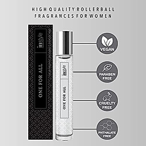 Instyle Fragrances | One for All | Rollerball | Women’s Eau de Toilette | Vegan, Paraben Free, Phthalate Free | Never Tested on Animals | 0.34 Fl Oz