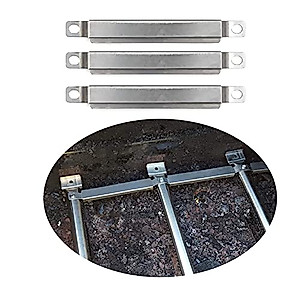 WALBZS 7 1/4 inch Stainless Steel Carryover Tube Channel Burner Replacement for Charbroil, Kenmore and Others, 3Pcs