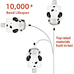 3HQ Funny Humping Dog Phone Charger for iPhone 14/13/12/11 and More, Upgraded Fast Charger Touch Dog That Moves USB Lightning Cable (4ft) - White