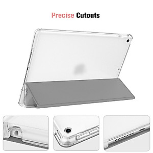Fintie Case for iPad 10.2 Inch 9th Generation (2021) / 8th Generation (2020) / 7th Gen (2019)- Lightweight SlimShell Stand Cover with Translucent Hard Back Protector, Auto Sleep/Wake, Marble White