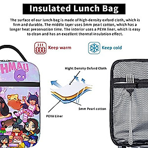 MULINSEN Lunch Box For Kids And Adult,Reusable Insulated Lunch Bags For Office Work Hiking Outdoor Picnic Beach,Multi,One Size