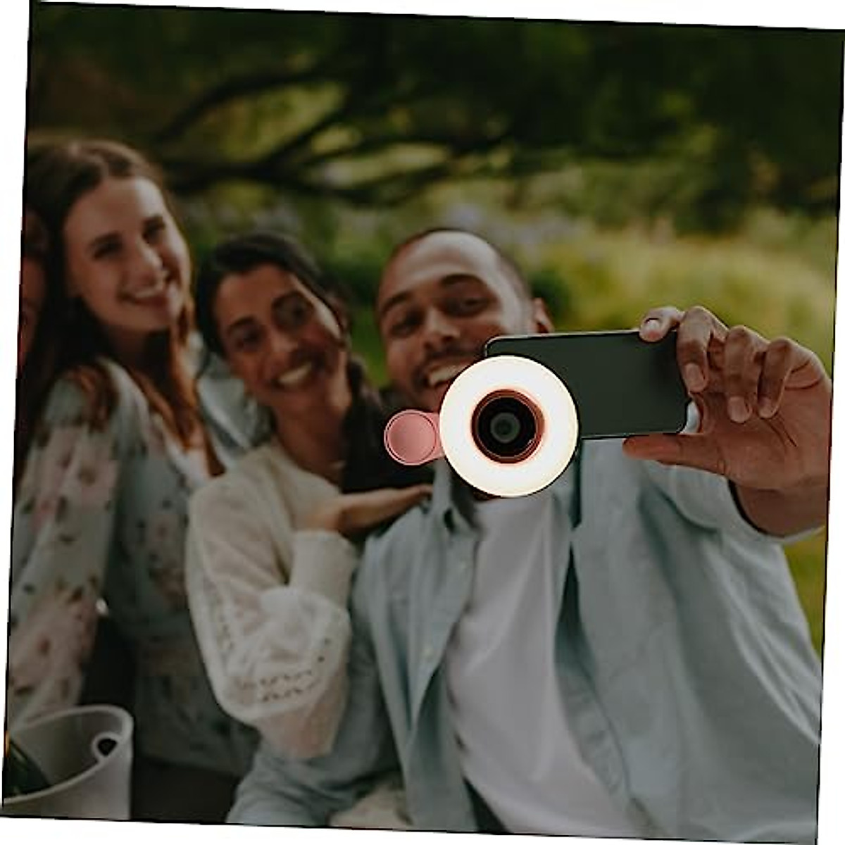 Macro Lens for Phone Macro Lens for Phone Light Phone Clip Phone Light Clip Phone Lens Fill Light Pink Abs Cell Phone Cell Phone Lens Attachments Lamp for Manicure