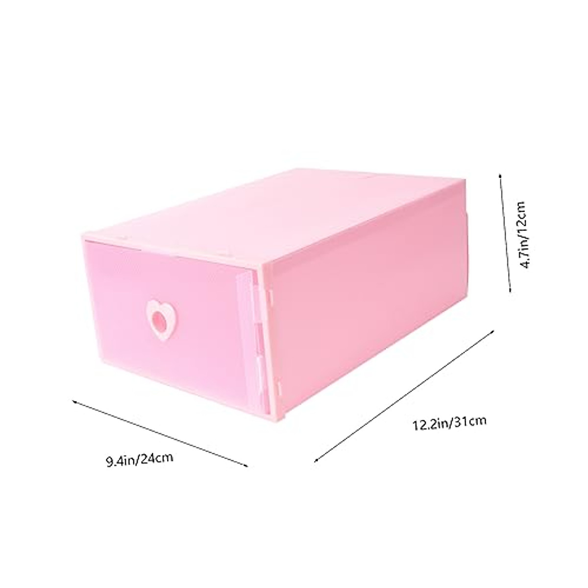 INOOMP 3pcs Box Shoe Storage Box Shoe Box Sneakers Storage Case Underwear Organizer Socks Container Toys Container Loafers Drawer Storage Cabinet Household Locker Men and Women