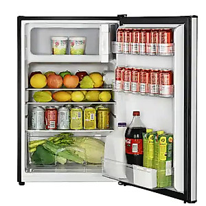 4.5 cu. ft. Mini Fridge with True Freezer in Stainless Look