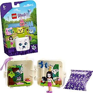 LEGO Friends Emma’s Dalmatian Cube 41663 Building Kit; Puppy Toy Creative Gift for Kids Comes with an Emma Mini-Doll Toy, New 2021 (41 Pieces)