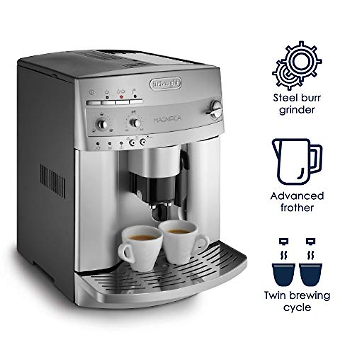 De'Longhi ESAM3300 Magnifica Super Automatic 14 cups Espresso & Coffee Machine (Renewed)