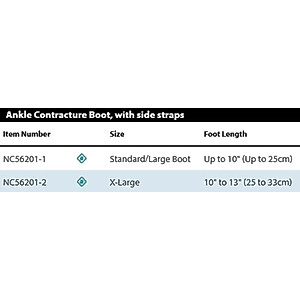 North Coast Medical Norco Ankle Contracture Boot w/Straps, Size: STG/LG