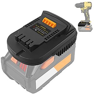 TPDL Adapter for Ridgid AEG 18V Battery to for DeWalt 20V MAX XR Cordless Tools, Use for Ridgid 18V Platform Batteries(Adapter Only)