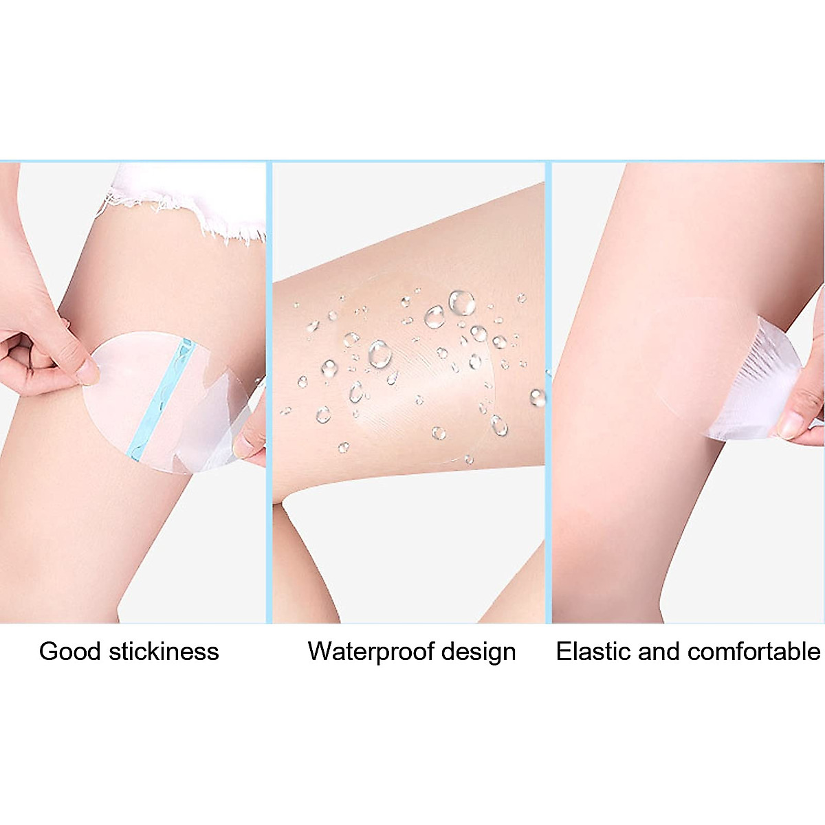 Womens Anti Chafing Pads, 10pcs Thigh Inner Anti Chafing Sticker Thigh Anti Friction Pads Anti Chafing Thigh Bands for Men Women Outdoor Unisex Disposable Knee Calf Anti Chafe Pads Patches