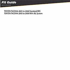 Scosche TA2052B Compatible with 2005-11 Toyota Tacoma DIN w/Molded Pocket Dash Kit Black, Silver