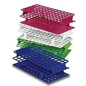Full-Size Test Tube Racks 13mm 72 Place (Blue) [ 1 Ea.]