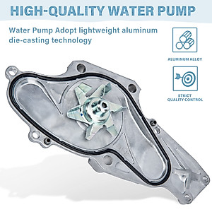 TCKWP329 Engine Timing Belt Kit with Water Pump Fit for 2003-2018 honda odyssey accord pilot Ridgeline Acura MDX RDX RL TL TSX ZDX 3.0L 3.5L 3.7L Replace# TCKWP329 TKH002 19200-RDV-J01