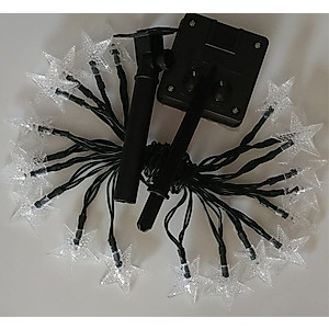 MaoTopCom Solar String Light 21ft 30 LED Fairy Star Garden Lights Outdoor String Lights Decorations for Outdoor, Home, Lawn, Wedding, Patio, Party and Holiday