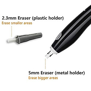 Electric Eraser for Artists, AFMAT Electric Eraser Kit,140 Eraser Refills, Rechargeable Electric Erasers for Drafting, Electric Pencil Eraser, Battery Operated Eraser for Drawing Pencils, Crafts, Arts