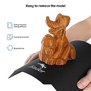 Creality 3D Official 1 Pack 1 Black 1 White PLA Filament 1.75mm 1KG 2.2 lbs 3D Printer Filament with Creality 3D Original Ender 3 Ultra-Flexible Removable Magnetic Build Surface 3D Printer Heated Bed