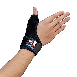 IRUFA, 3D Breathable Spacer Fabric Reversible CMC Joint Thumb Stabilizer, Splint Spica, Abducted Thumb for BlackBerry Thumb, Trigger Finger, Mommy Thumb, One PCS (Regular)