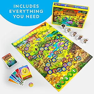 NATIONAL GEOGRAPHIC My First Safari Board Game for Kids 4-6 – Animal Game for Kids & Adults, Cooperative Fun Perfect for Family Game Night, Kids Board Games, Games for Family Night