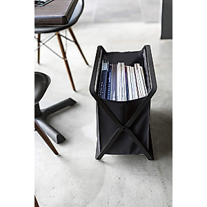 YAMAZAKI home Tower Storage Hamper Black