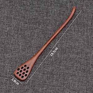 Honey Dipper 4Pcs Honeycomb Heart Pattern Honey Dippers Wooden Long Handle Honey Dipper Stirrer Server Mixing Stick Spoon Home Kitchen Supplies