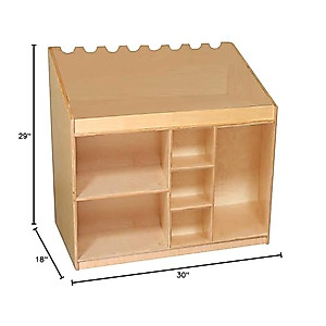 Wood Designs WD18150 Mobile Listening & Storage Center, 29 x 30 x 18" (H x W x D)