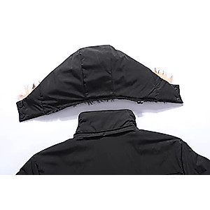 MOERDENG Men's Winter Snow Coat Warm Ski Jacket Waterproof Hooded Work Outerwear